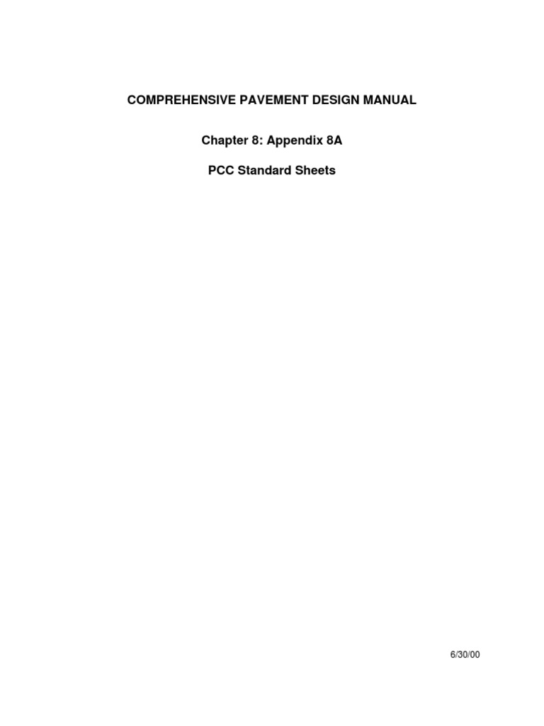 Comprehensive Pavement Design Manual | PDF