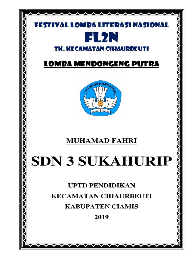 Contoh Cover Lomba FLN | PDF