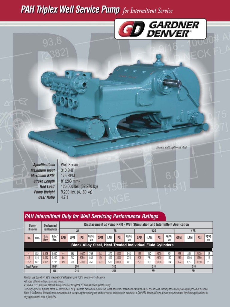 PAH Well Service | PDF | Bearing (Mechanical) | Pump