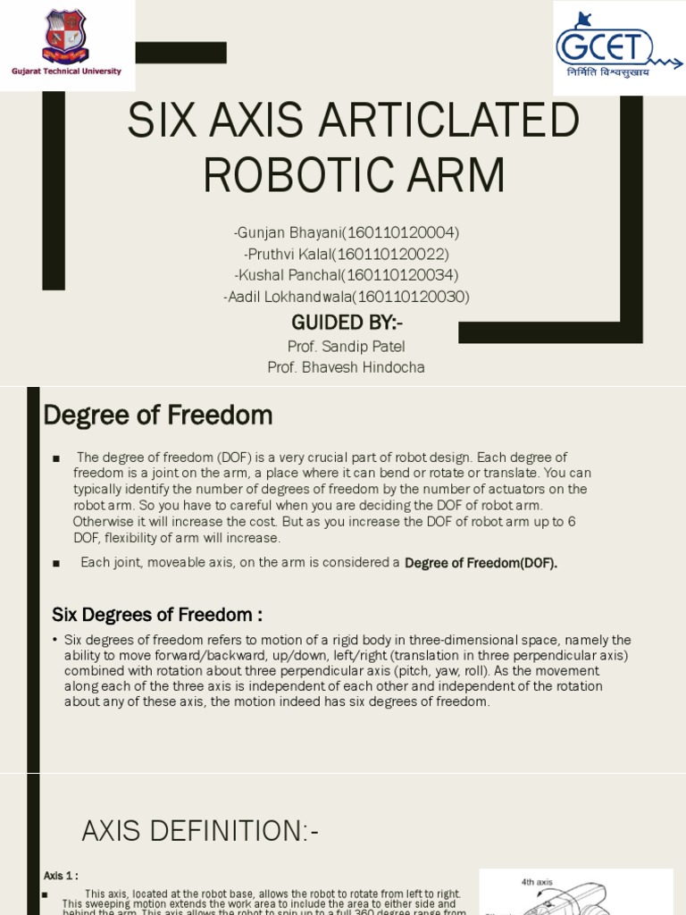 Robotic Arm Design Guide | PDF | Rotation | Rotation Around A Fixed Axis