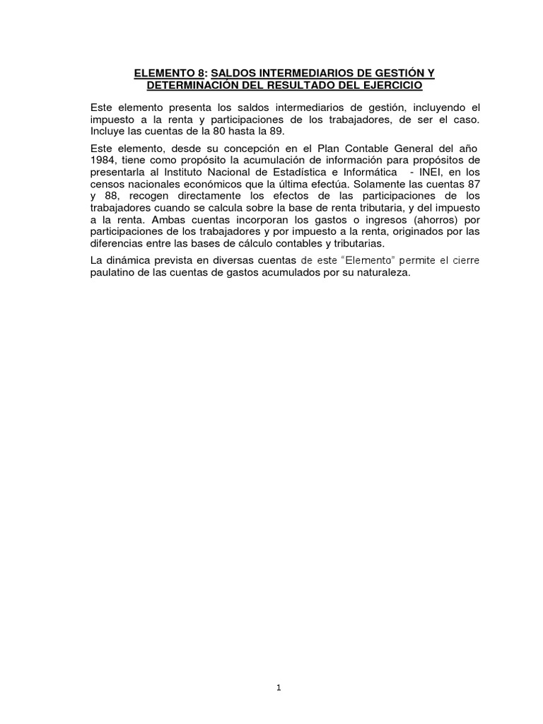 Dinámica Del Elemento 8 | Descargar gratis PDF | Impuesto sobre la renta | normas ...