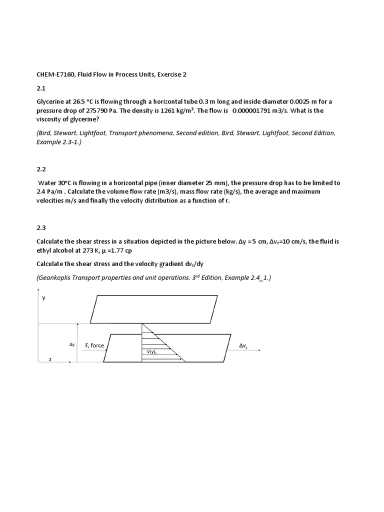 Tutorial of Fluid Mechanics | PDF | Fluid Mechanics | Fluid Dynamics
