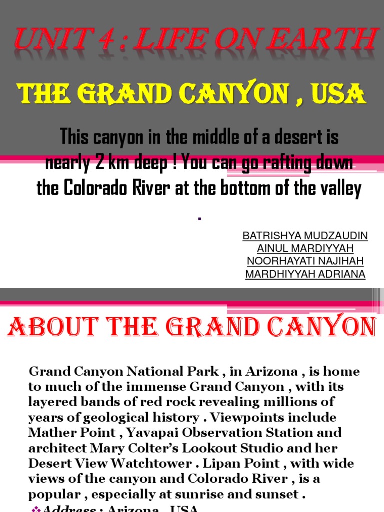 The Grand Canyon | PDF | Grand Canyon | Canyon