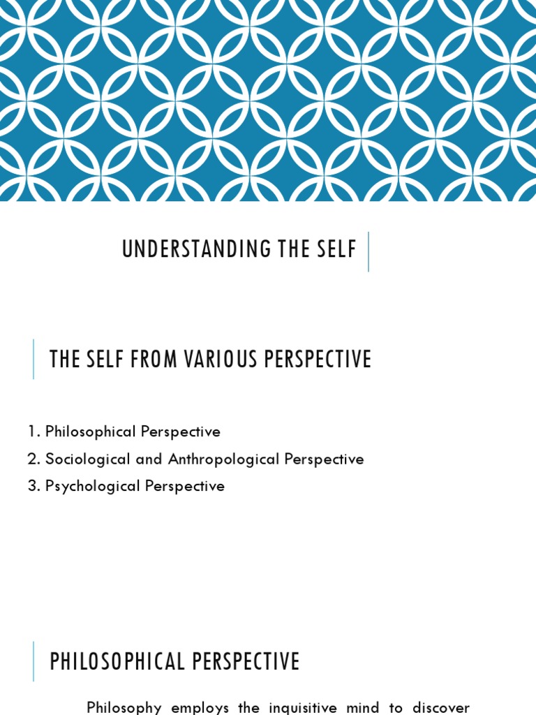 Understanding The Self | PDF | Philosophy Of Self | Socrates