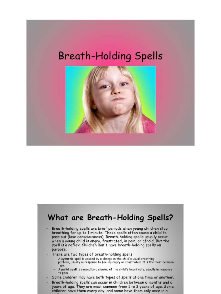 Breath Holding Spells | PDF