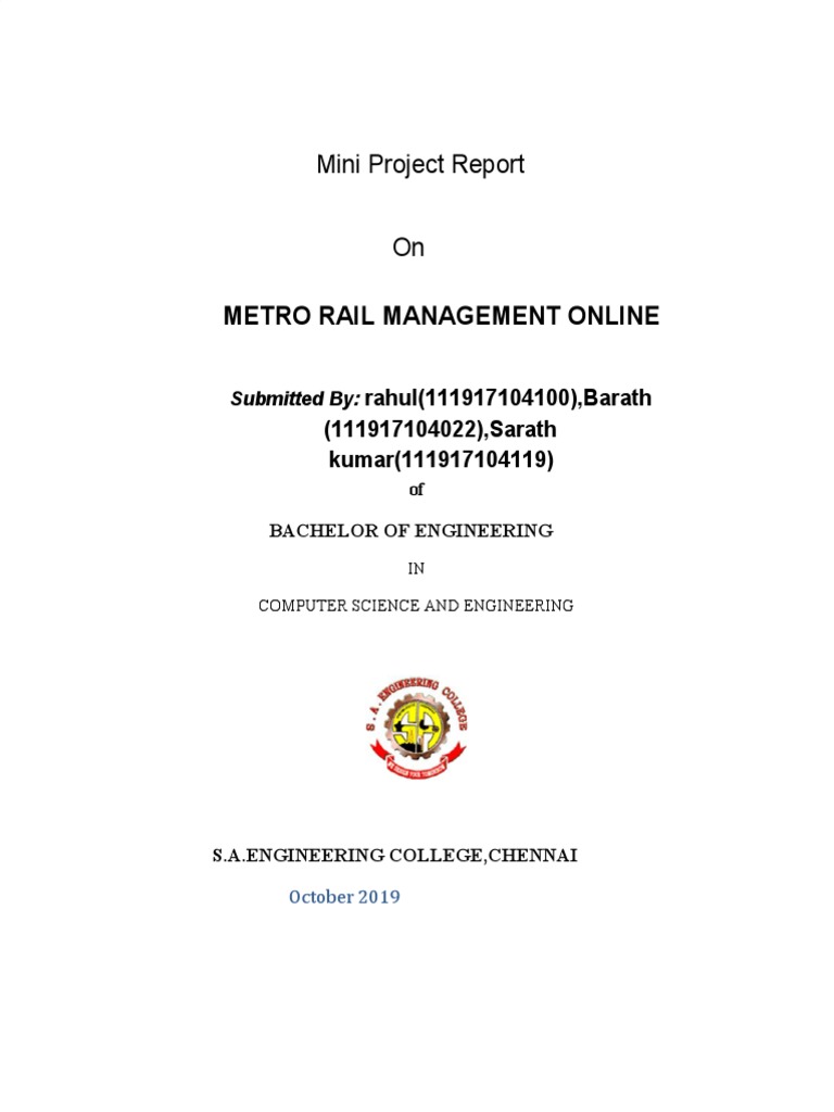 Metro Rail Management Online PDF | PDF | Java Server Pages | Html