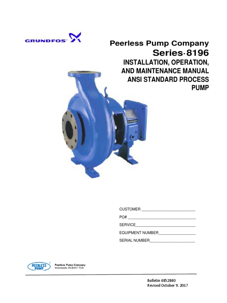Bomba Peerles 8196 Manual Procesos | PDF | Pump | Engines