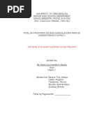 Thesis Sa Filipino | PDF