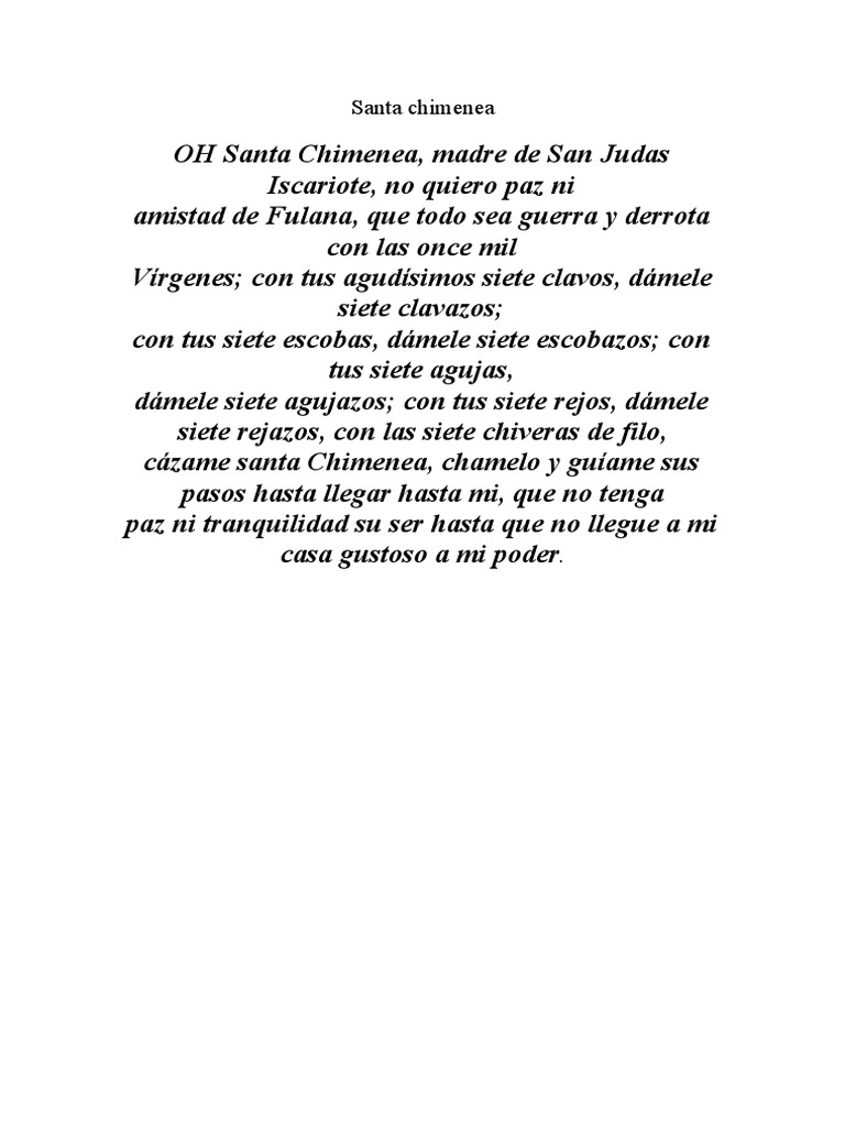 Santa Chimenea | PDF