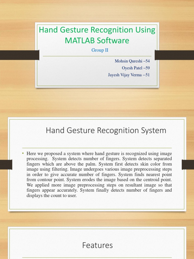 MATLAB Hand Gesture Recognition | PDF | Computer Vision | Image