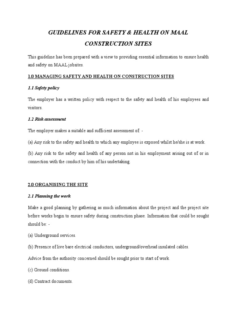 Guidelines For Safety | PDF | Ladder | Personal Protective Equipment