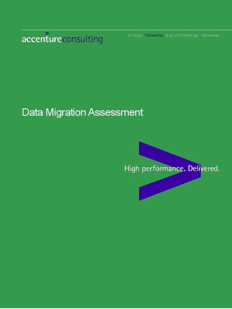 Accenture Data Migration Assessment | PDF | Information Science | Data ...
