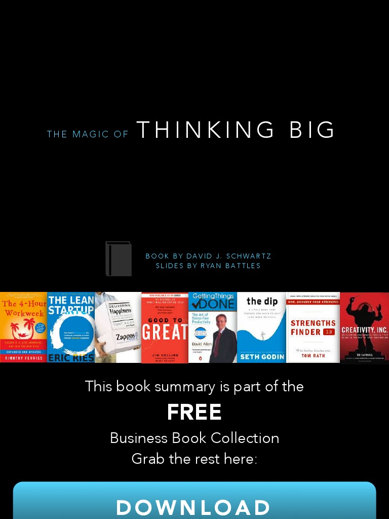 The Magic of Thinking Big | PDF