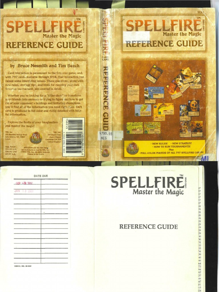 Spell Fire Reference Guide 1 | Fantasy Role Playing Games | Wizards Of ...