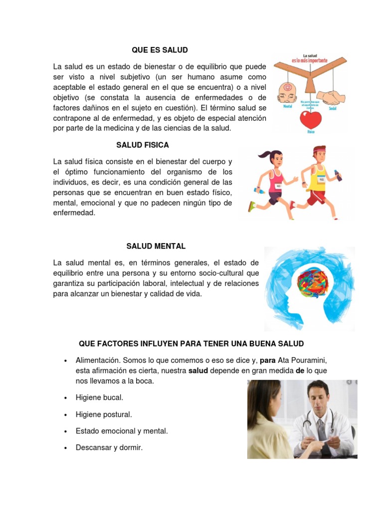 Que Es Salud | PDF | Especialidades Medicas | Medicina