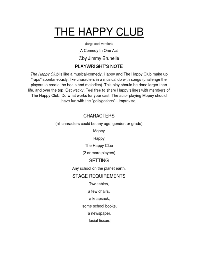 The Happy Club (Abridged) | PDF