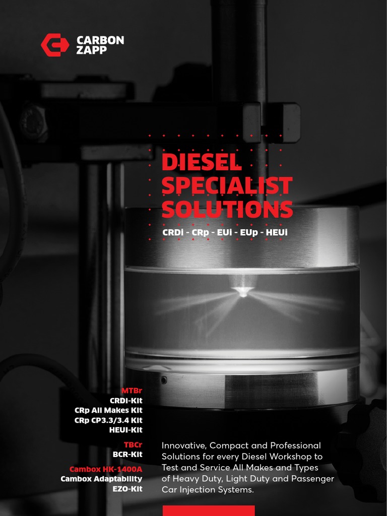 Diesel Specialist Solutions: Crdi - CRP - Eui - Eup - Heui | PDF | Fuel Injection | Diesel Engine