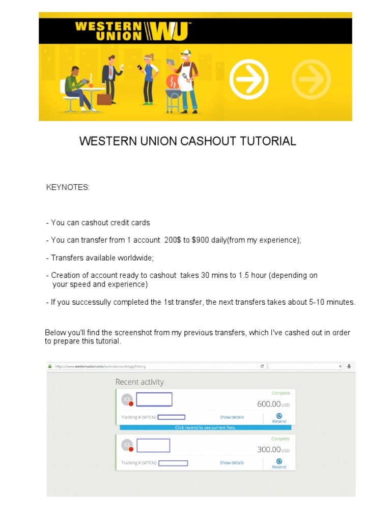 WU Transfer Carding Circle | PDF | Western Union | Credit Card