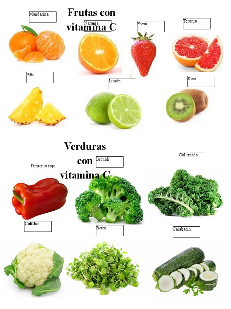 Frutas y Verduras Con Vitamina C | PDF