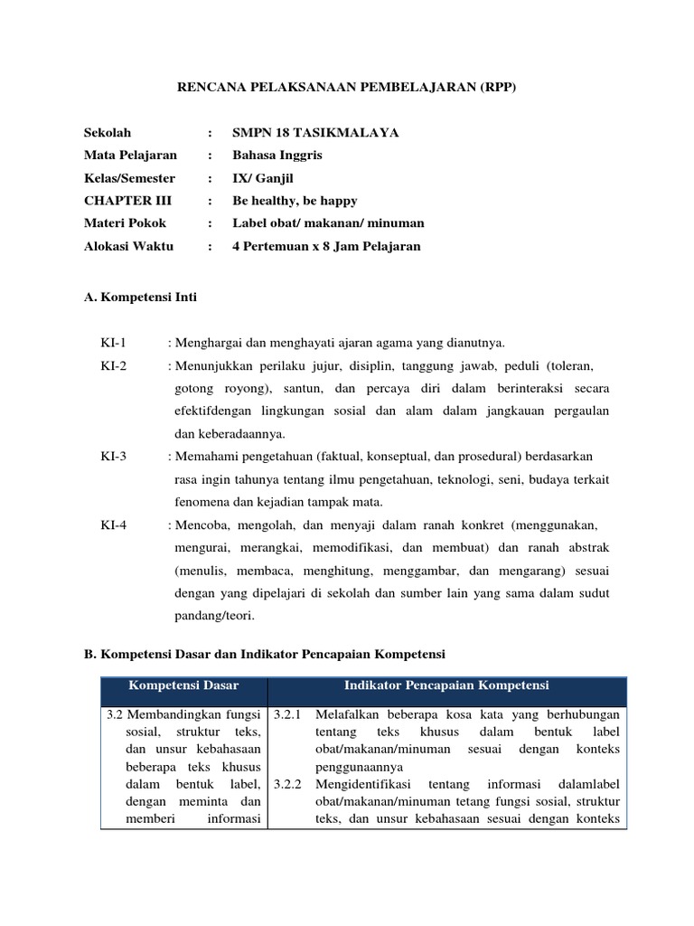 RPP Label | PDF
