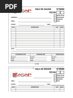 Formato De Vale De Salida De Almacén Pdf
