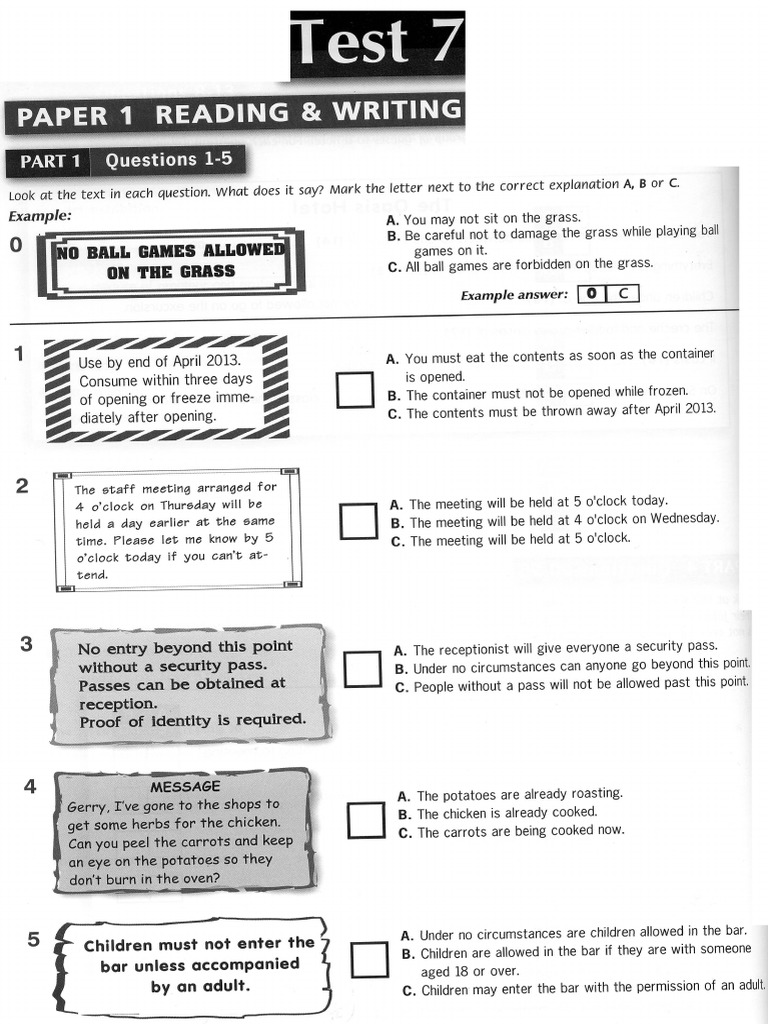 Test 7 - PET | PDF