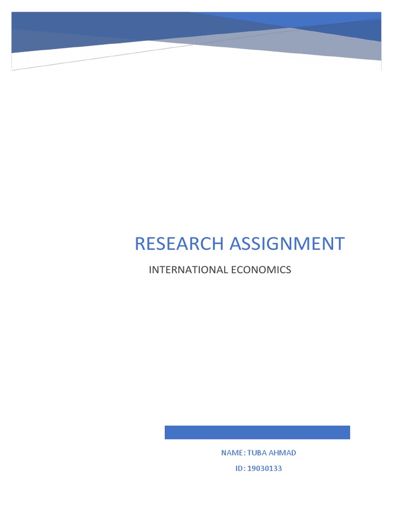 Eco Assignment | PDF | Tariff | Economics