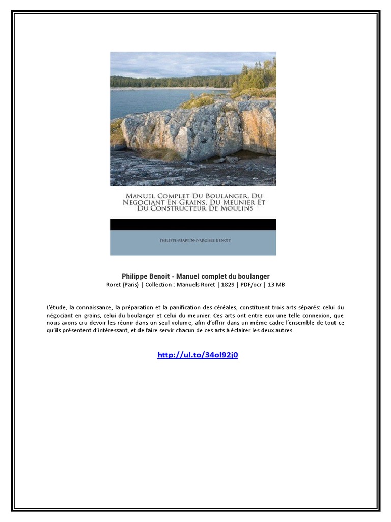 Ebook Philippe Benoit - Manuel Complet Du Boulanger | PDF