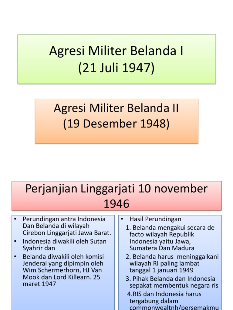 Agresi Militer Belanda | PDF