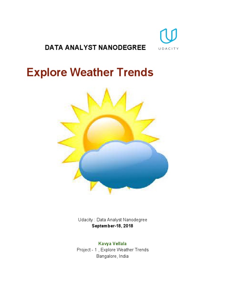 Explore Weather Trends: Data Analyst Nanodegree | PDF | Databases ...
