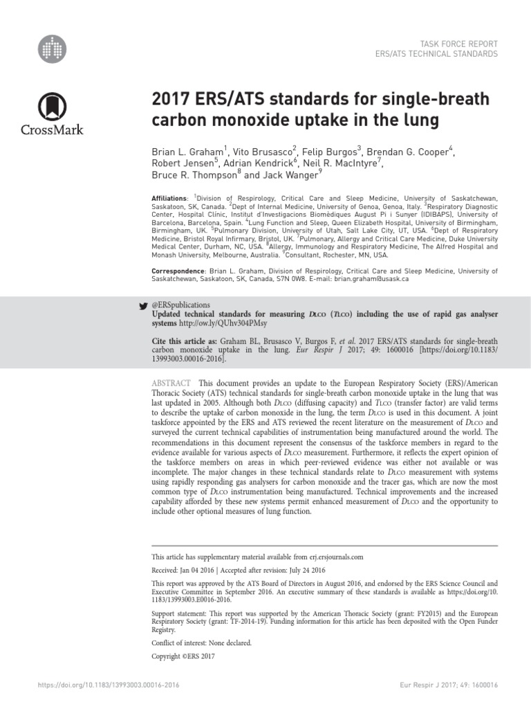 Dlco Ats Ers 2017 | PDF | Calibration | Nature