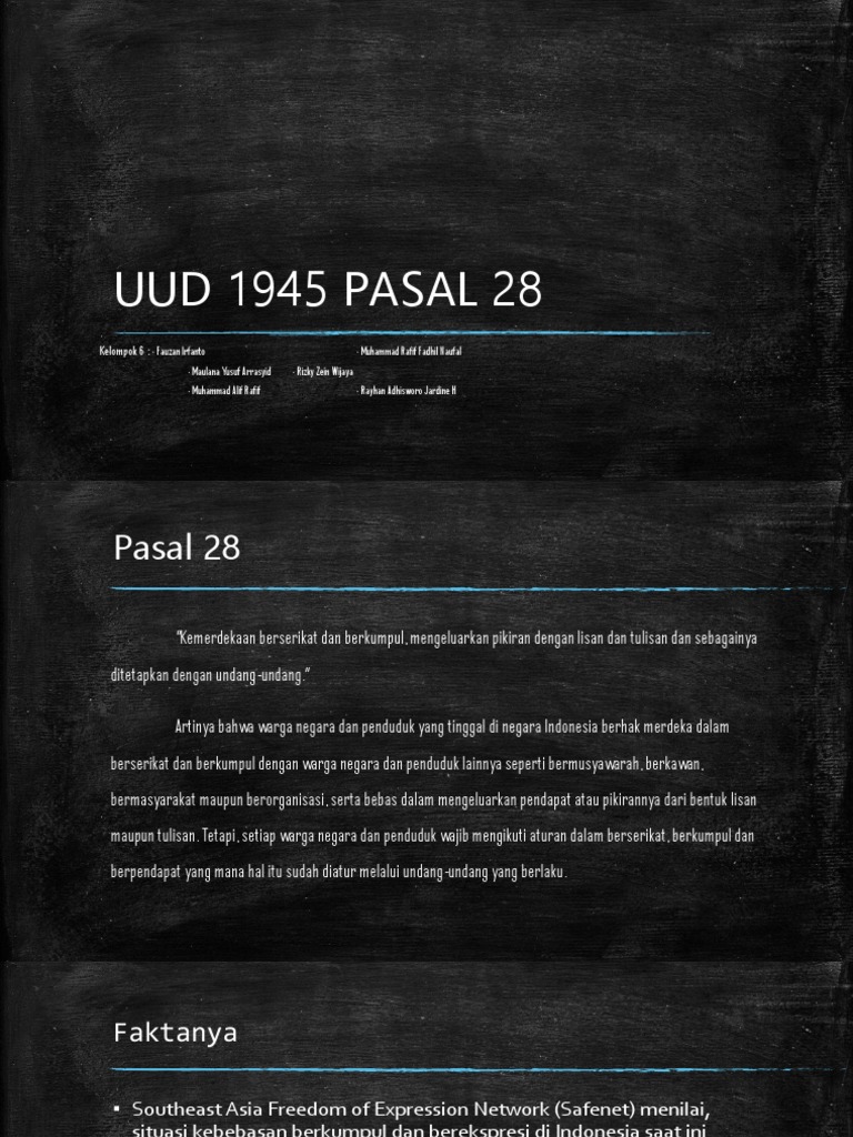 Uud 1945 Pasal 28 Pdf