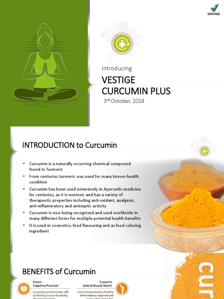 Benefits of Vestige Curcumin Plus | PDF | Turmeric | Inflammation