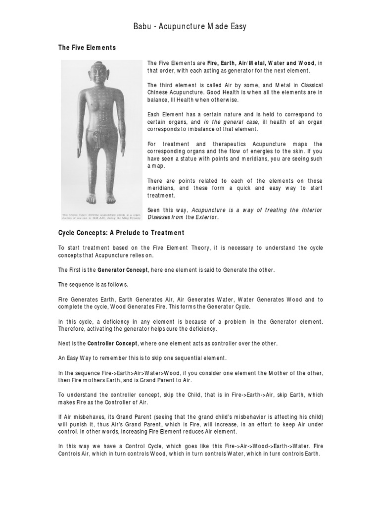Babu's Notes On Acupuncture | PDF | Traditional Chinese Medicine ...