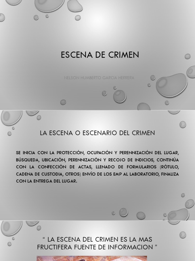La Escena Del Crimen | PDF | Violencia | Thriller y crimen
