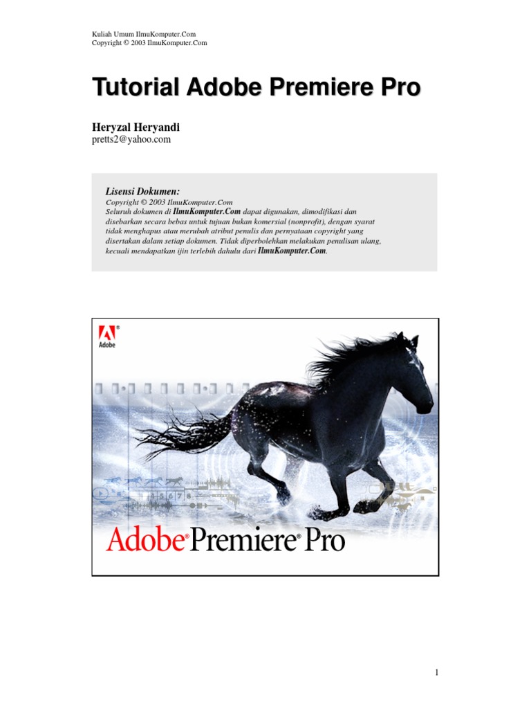 Adobe-Premiere - TUTORIAL PDF | PDF