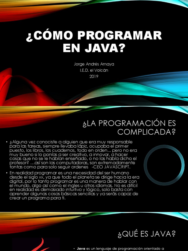 Cómo Programar en Java | PDF | Lenguaje de programación | Java ...