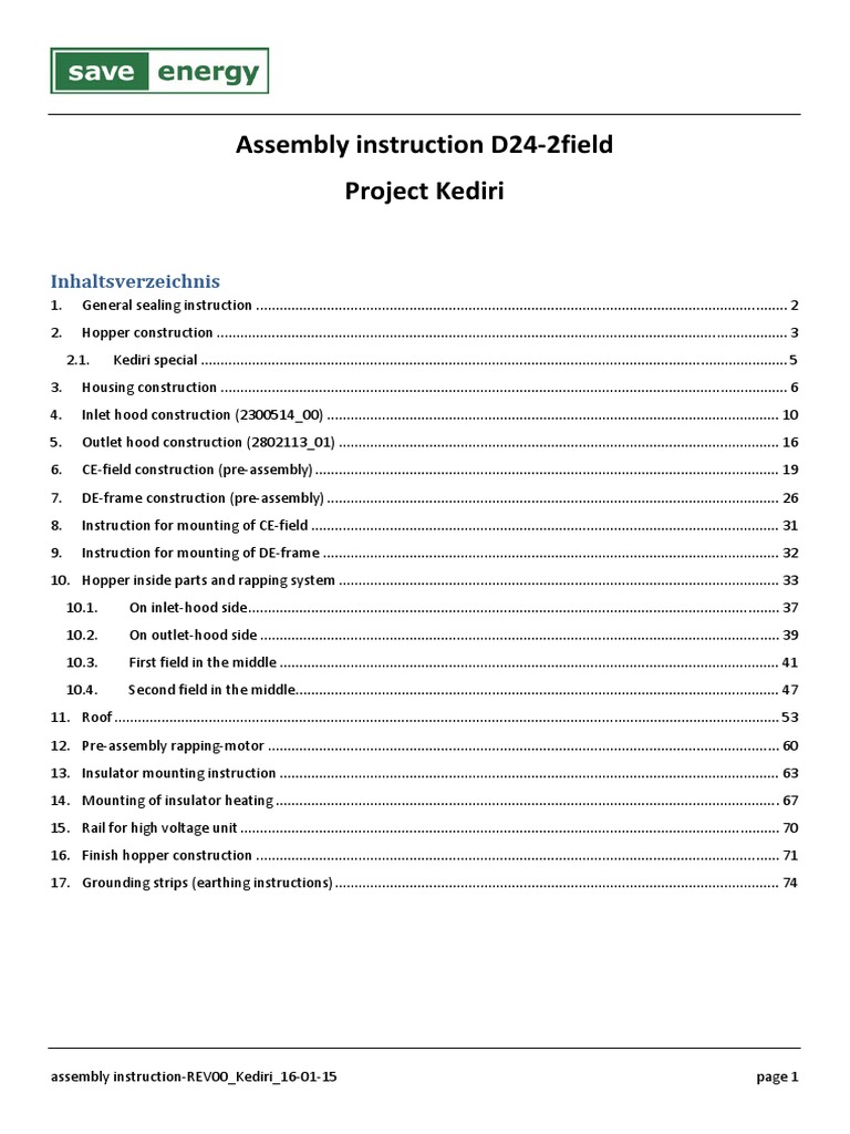 Assembly Instruction ESP | PDF | Electricity | Electromagnetism