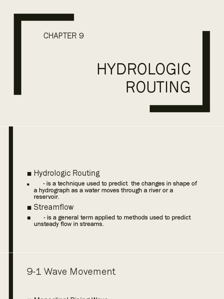 Hydrologic Routing | PDF | Discharge (Hydrology) | River