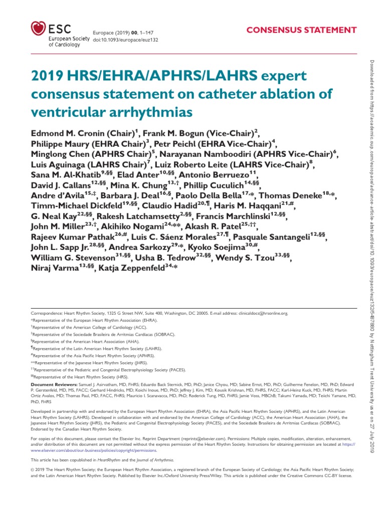 10 1093@europace@euz132 | PDF | Cardiovascular Diseases | Cardiac Electrophysiology