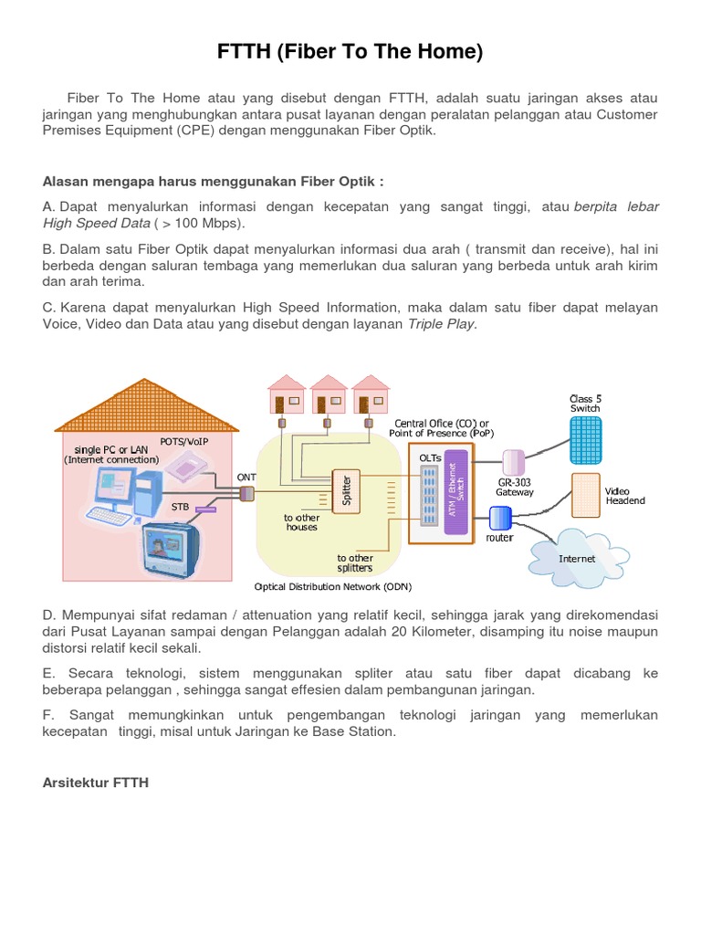 FTTH | PDF
