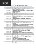 List of Codes - IRC - Pavement & Materials | PDF | Road Surface | Road