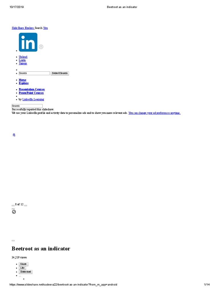 Beetroot As An Indicator: Slideshare Explore You | PDF | Ph | Titration