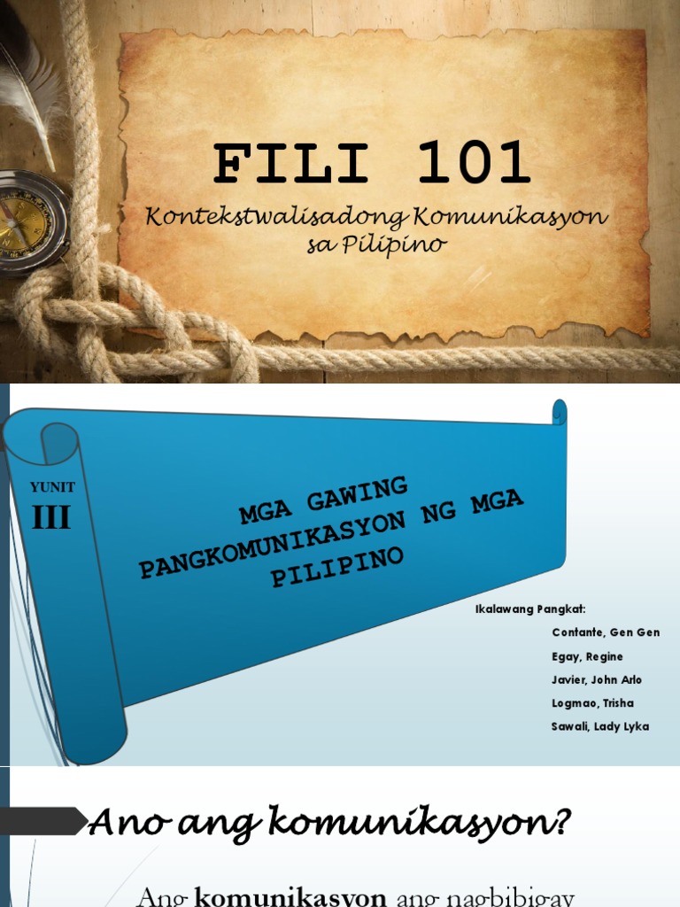 Ikalawang Pangkat BSED - Eng 1101 | PDF