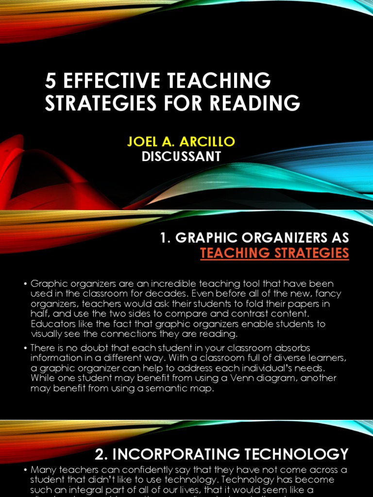 5 Effective Teaching Strategies For Reading | PDF | Classroom | Teachers