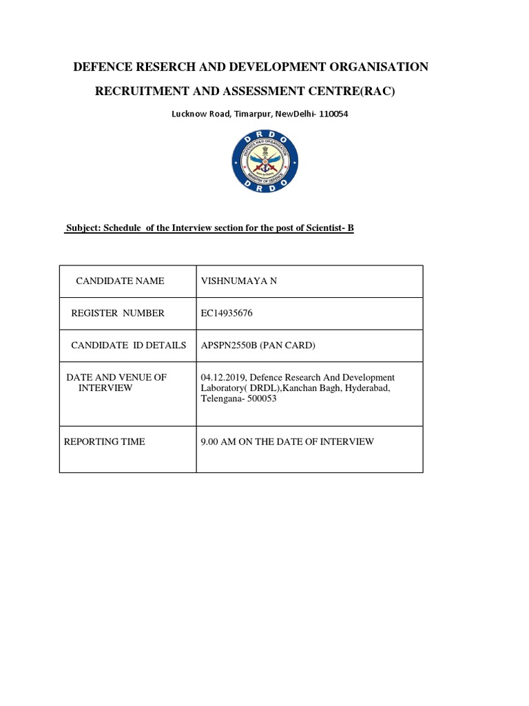 Defence Reserch and Development Organisation | PDF | Business