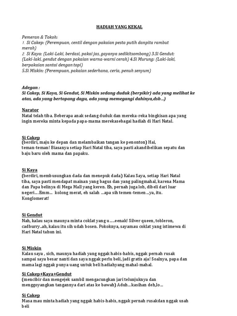 Naskah Drama Natal | PDF