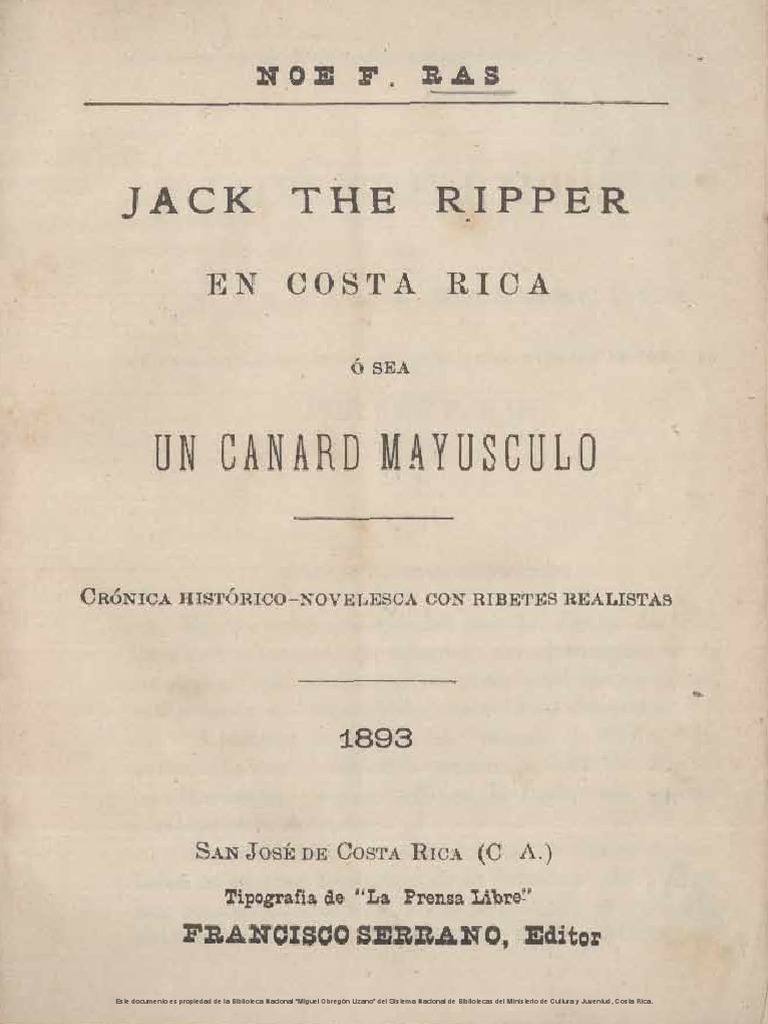 Jack The Ripper en Costa Rica PDF | PDF | Informática y tecnología de ...