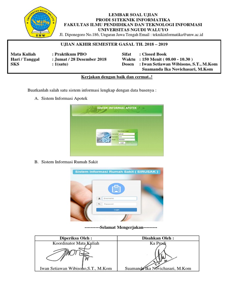 Soal Uas Praktikum Pbo | PDF