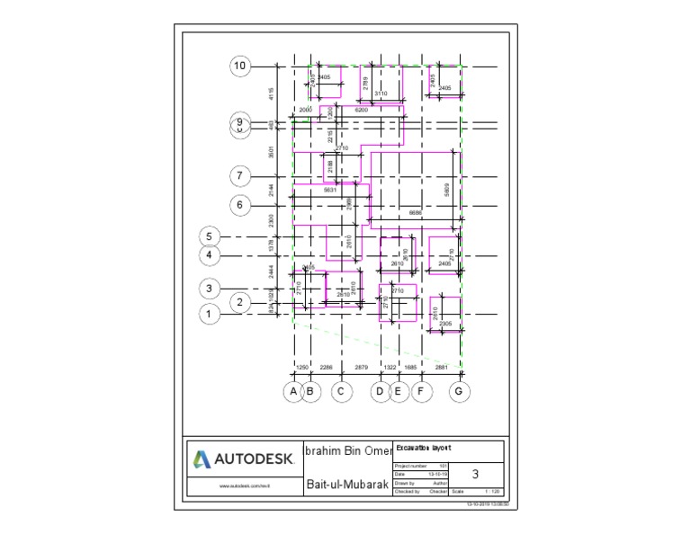 Excavation Layout Plan | PDF